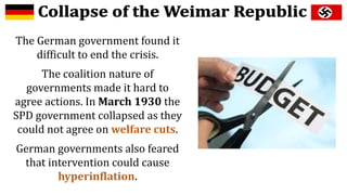 Collapse of the Weimar Republic - governments' and voters' responses to ...