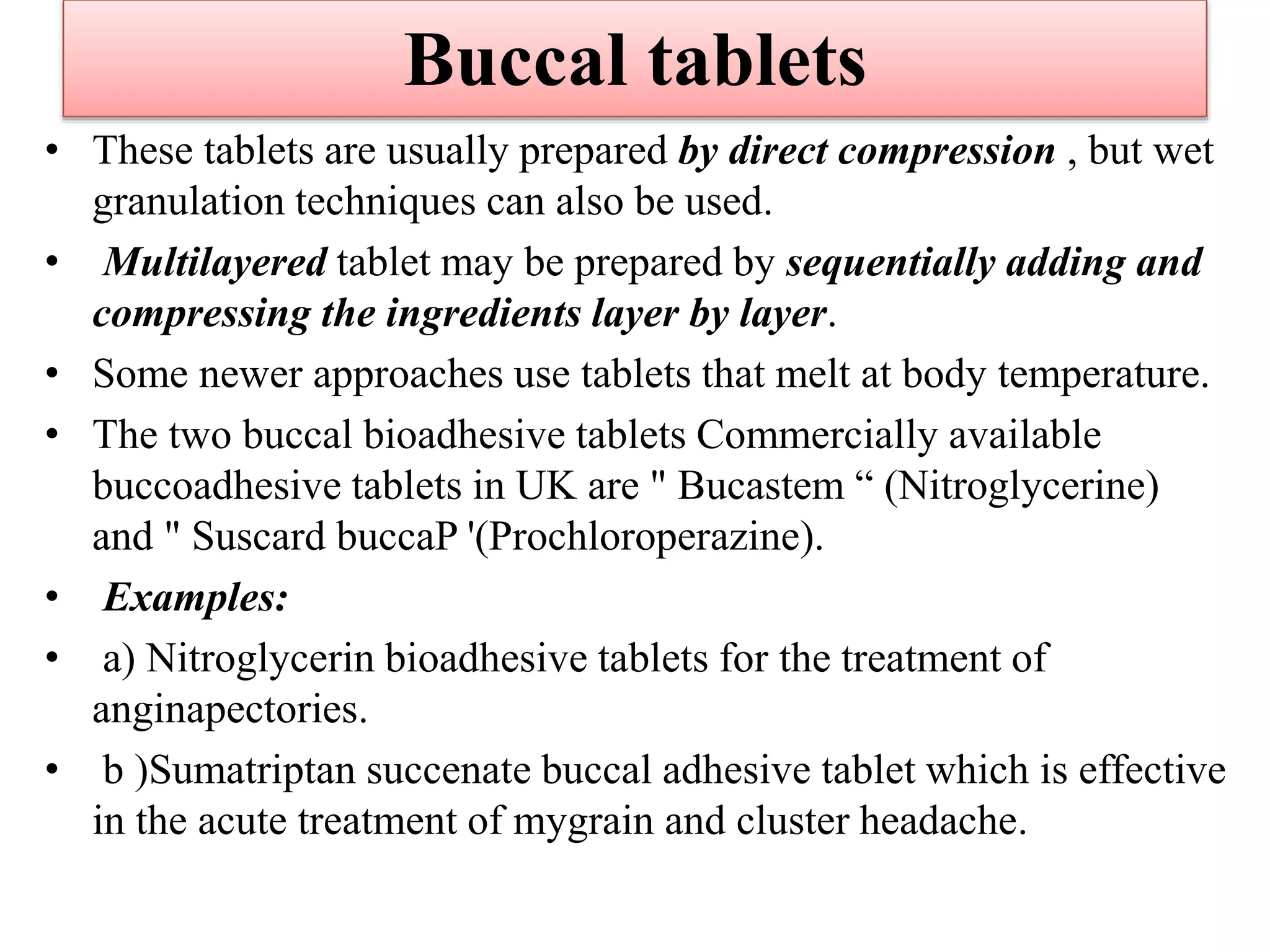 buccal drug delivery system | PPTX