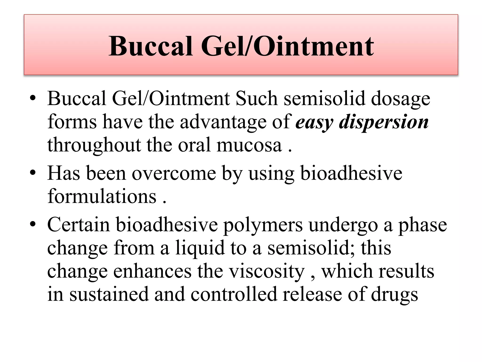 buccal drug delivery system | PPTX