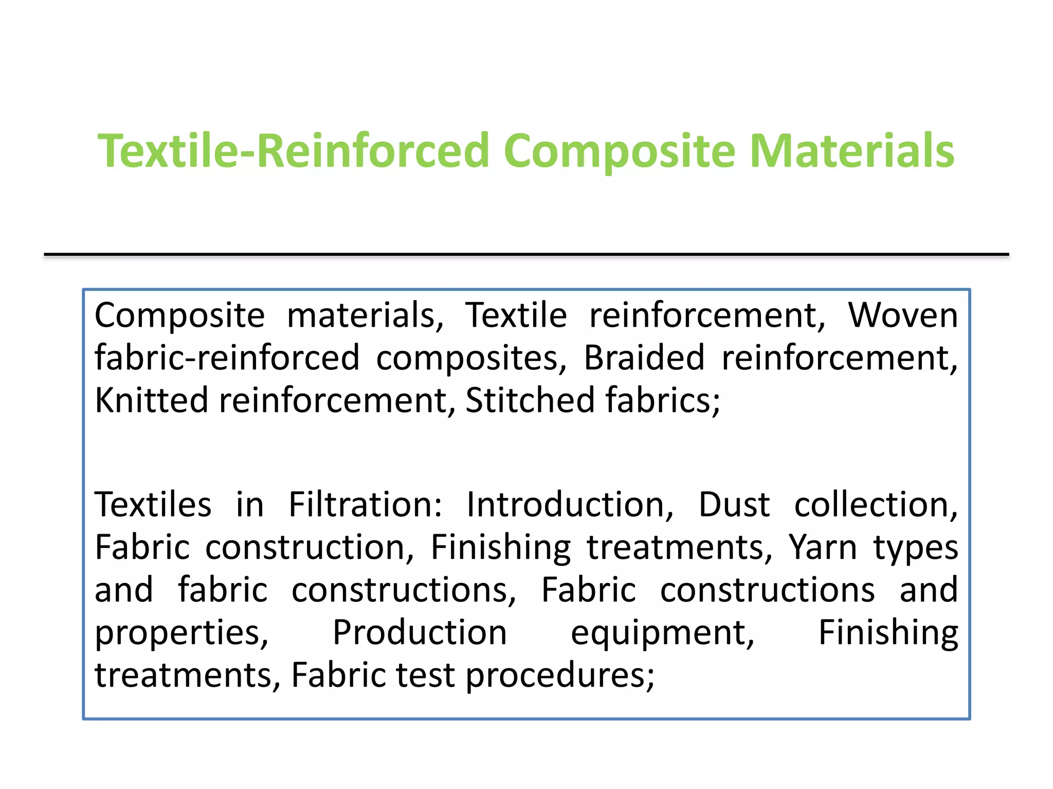 2. textile reinforced composites | PPTX