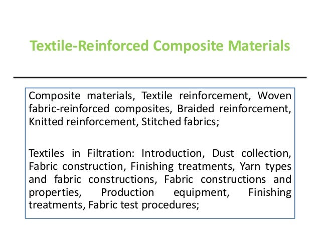 2. textile reinforced composites