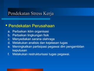 Pelatihan "Cara Mengatasi Stress dalam Pekerjaan" | PPT