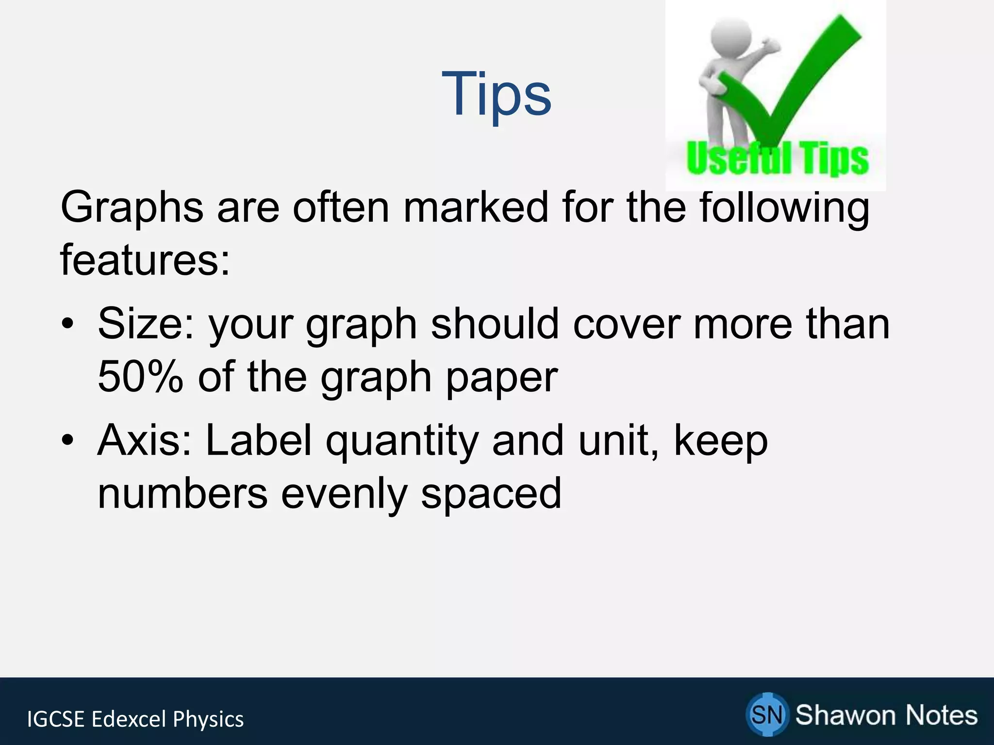 Graphs - IGCSE Edexcel Physics | PPTX