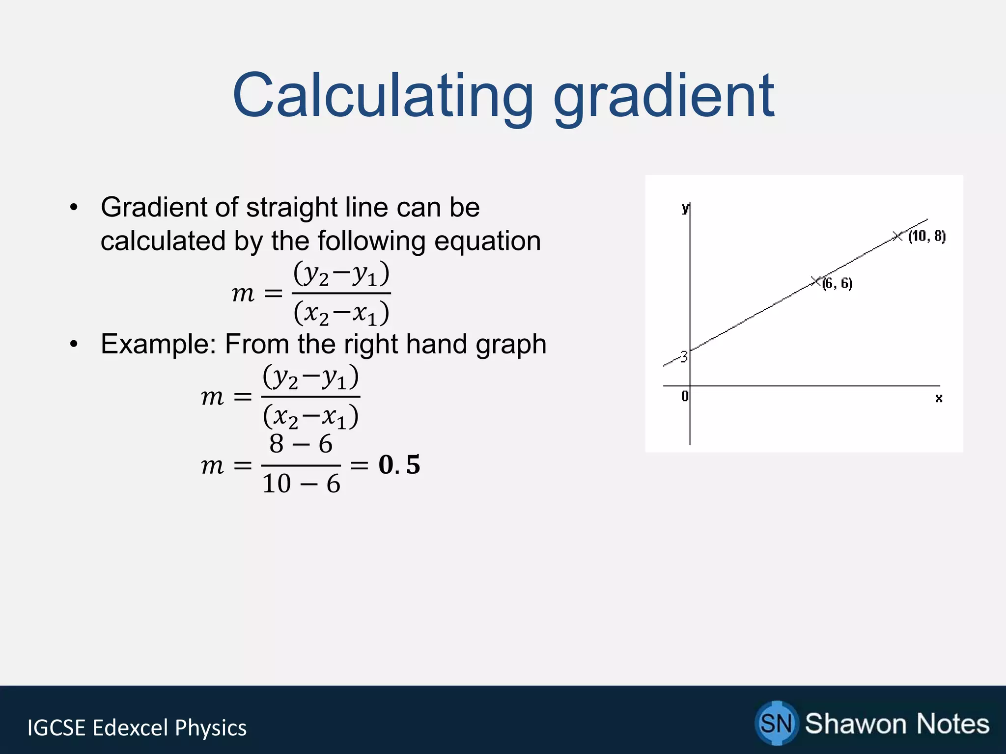 Graphs - IGCSE Edexcel Physics | PPTX