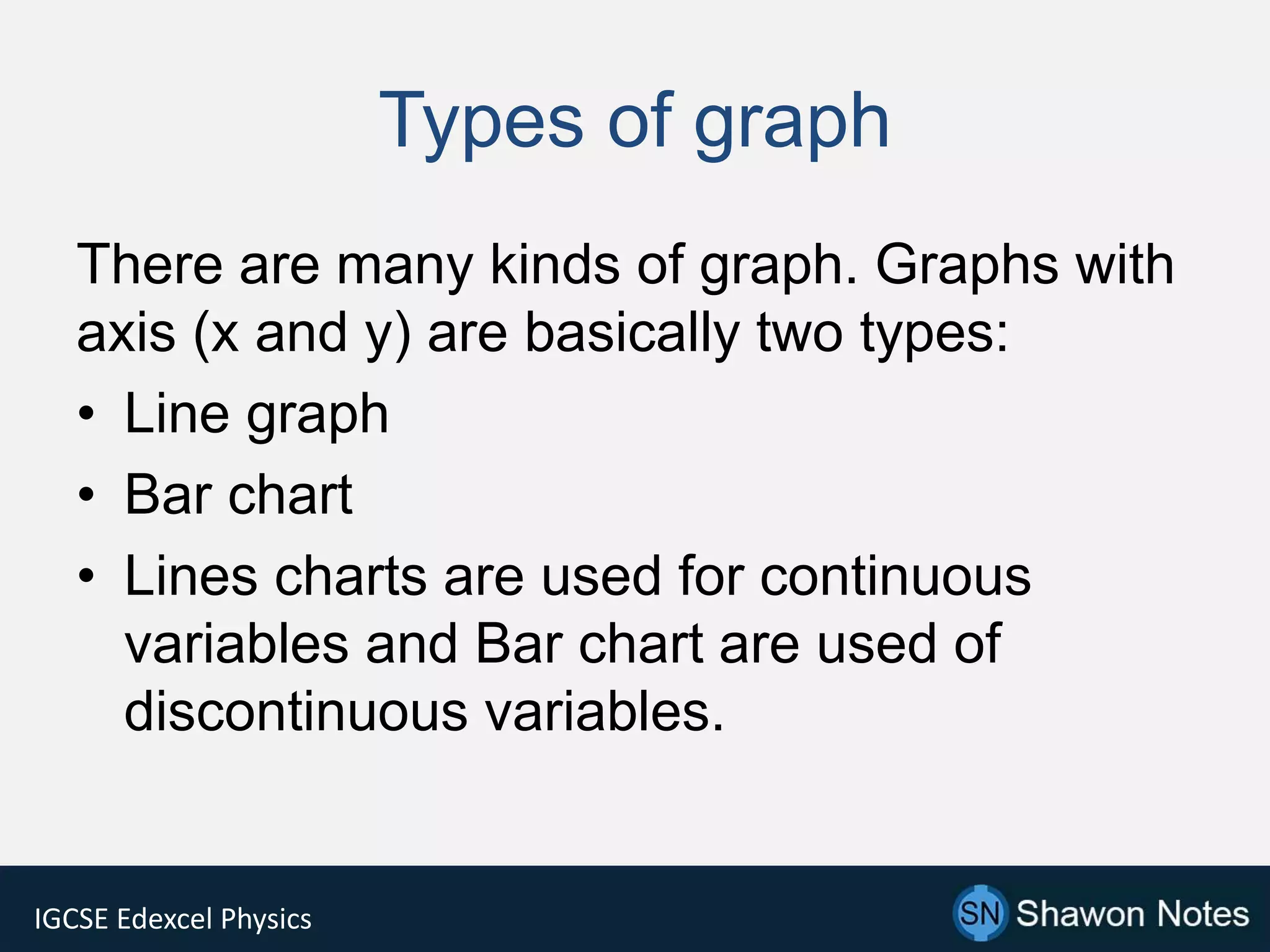 Graphs - IGCSE Edexcel Physics | PPTX | Physics | Science