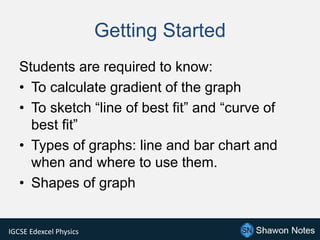 Graphs - IGCSE Edexcel Physics | PPTX