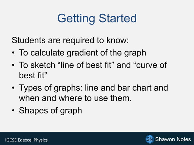 Graphs - IGCSE Edexcel Physics | PPTX | Physics | Science