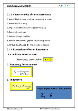 resonance/electrical networks | PDF