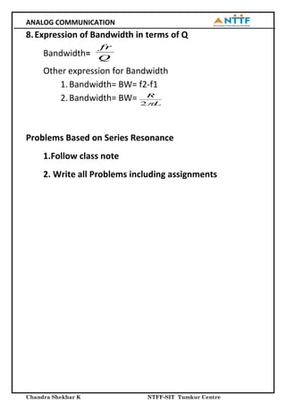 resonance/electrical networks | PDF