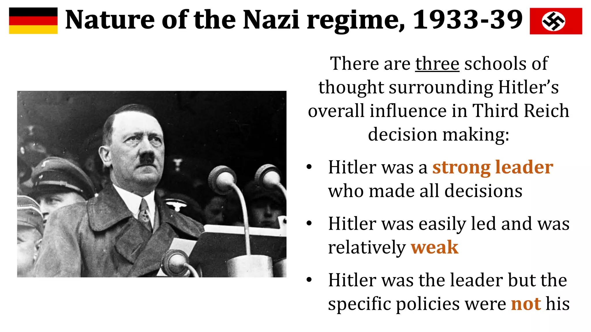 Nazi Germany - hitler strong leader or weak dictator | PPT