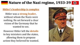 Nazi Germany - hitler strong leader or weak dictator | PPT
