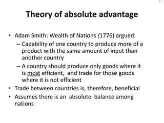 2. theory of international trade | PPTX