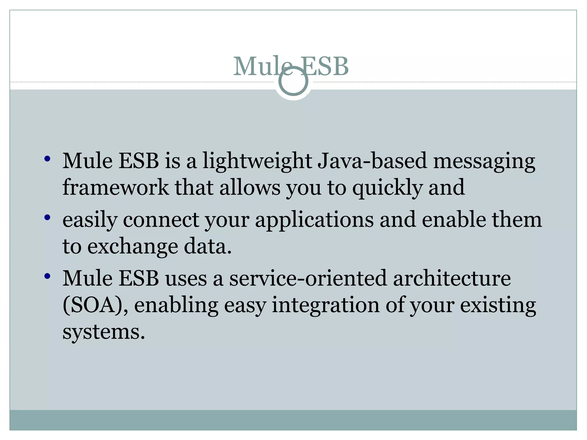 Overview of Mule Esb | PPT