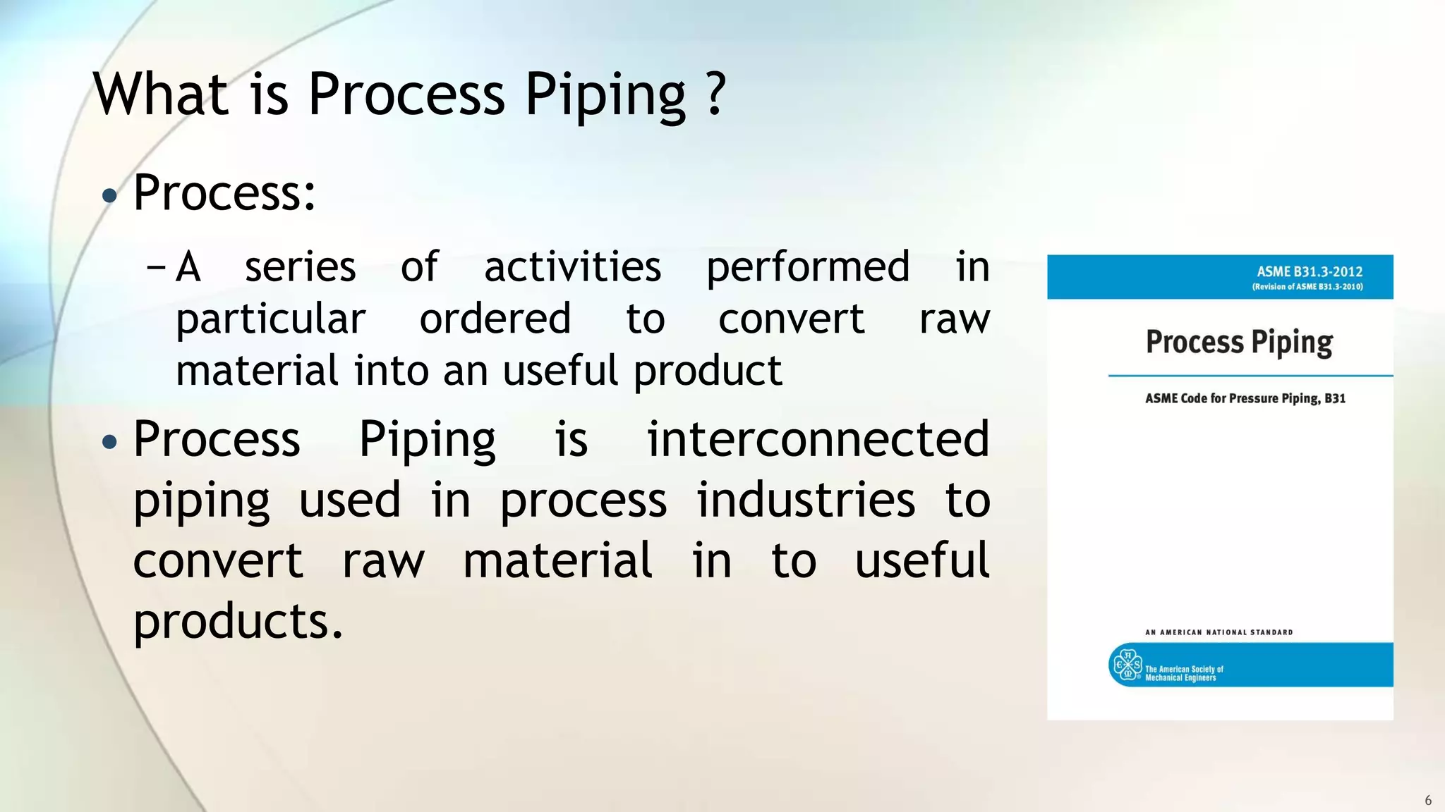 what is process piping | PPTX