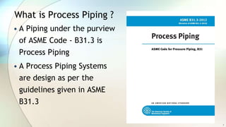 what is process piping | PPTX