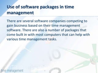 2.6 use of ict in time management | PPTX