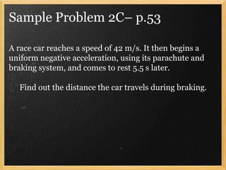 2.2 Phy I - Acceleration | PPT
