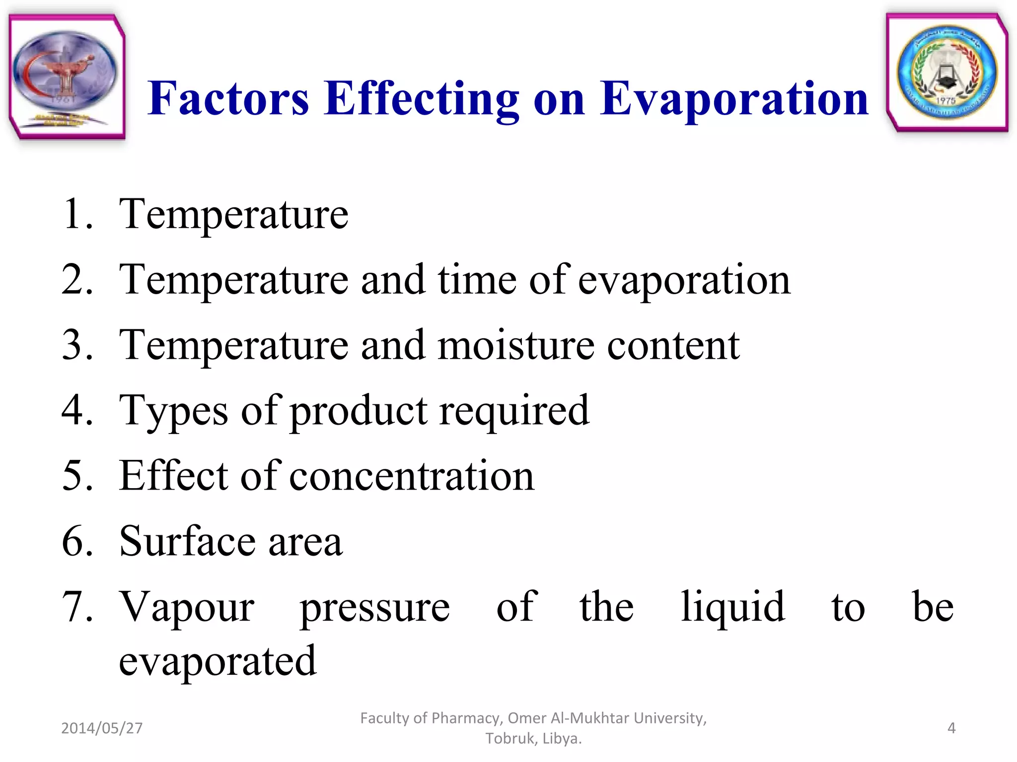 Evaporation | PPT