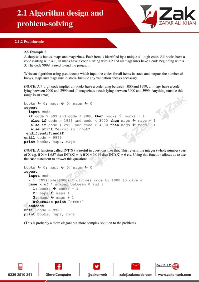 Pseudocode By ZAK | PDF | Programming Languages | Computing