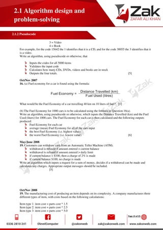 Pseudocode By ZAK | PDF