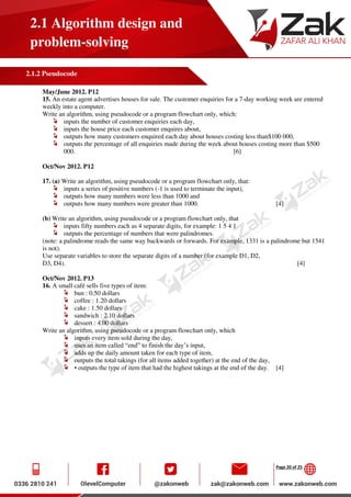 Pseudocode By ZAK | PDF