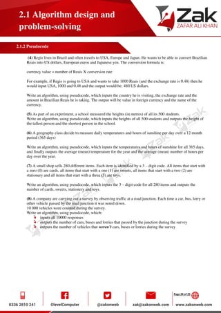 Pseudocode By ZAK | PDF