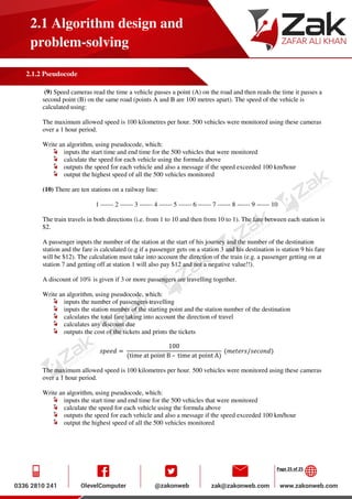 Pseudocode By ZAK | PDF
