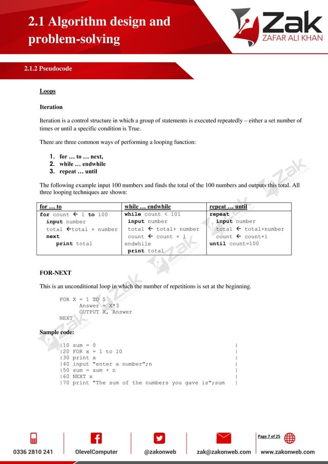 Pseudocode By ZAK | PDF | Programming Languages | Computing