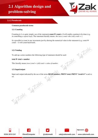 Pseudocode By ZAK | PDF