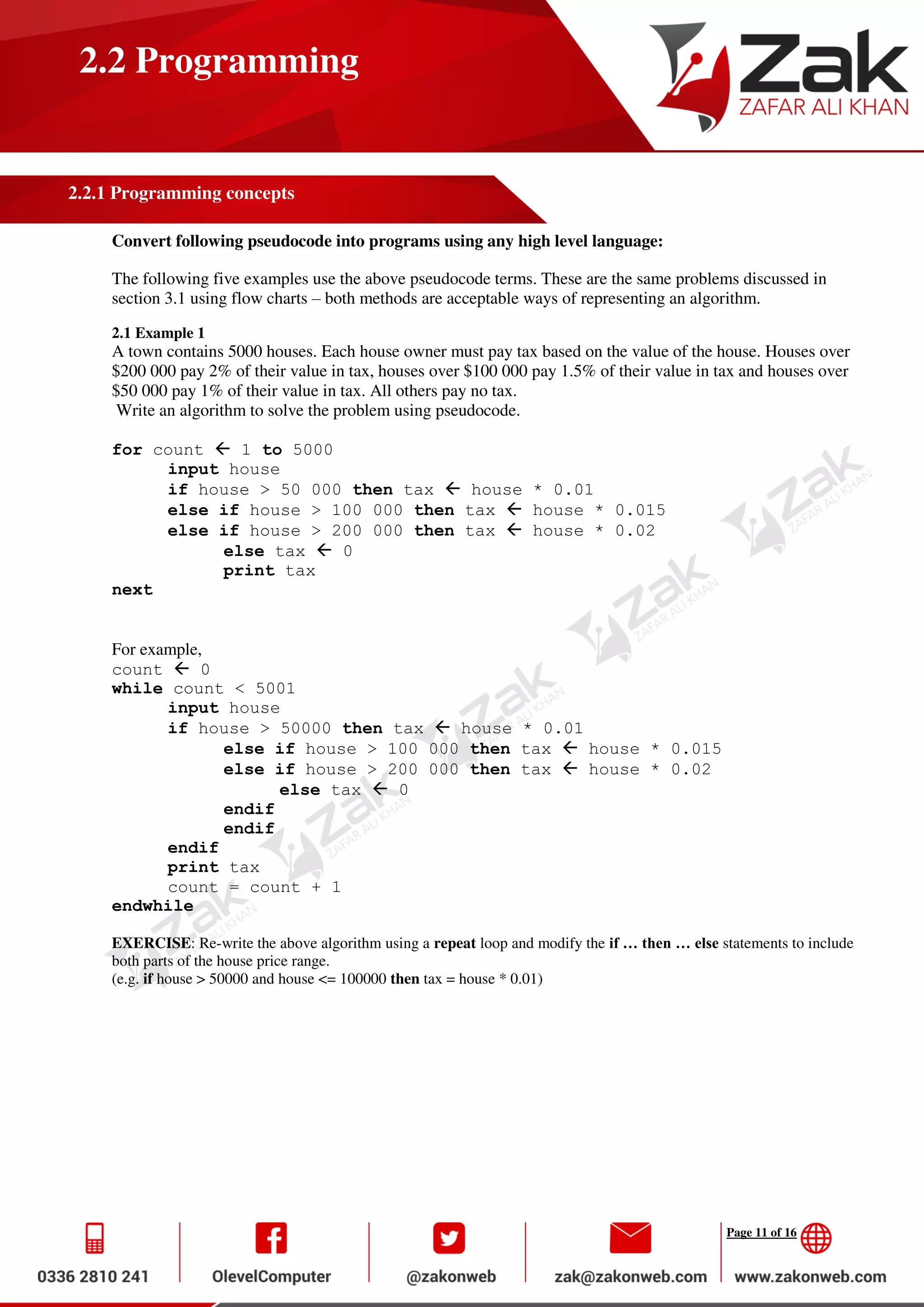Programming concepts By ZAK | PDF | Programming Languages | Computing
