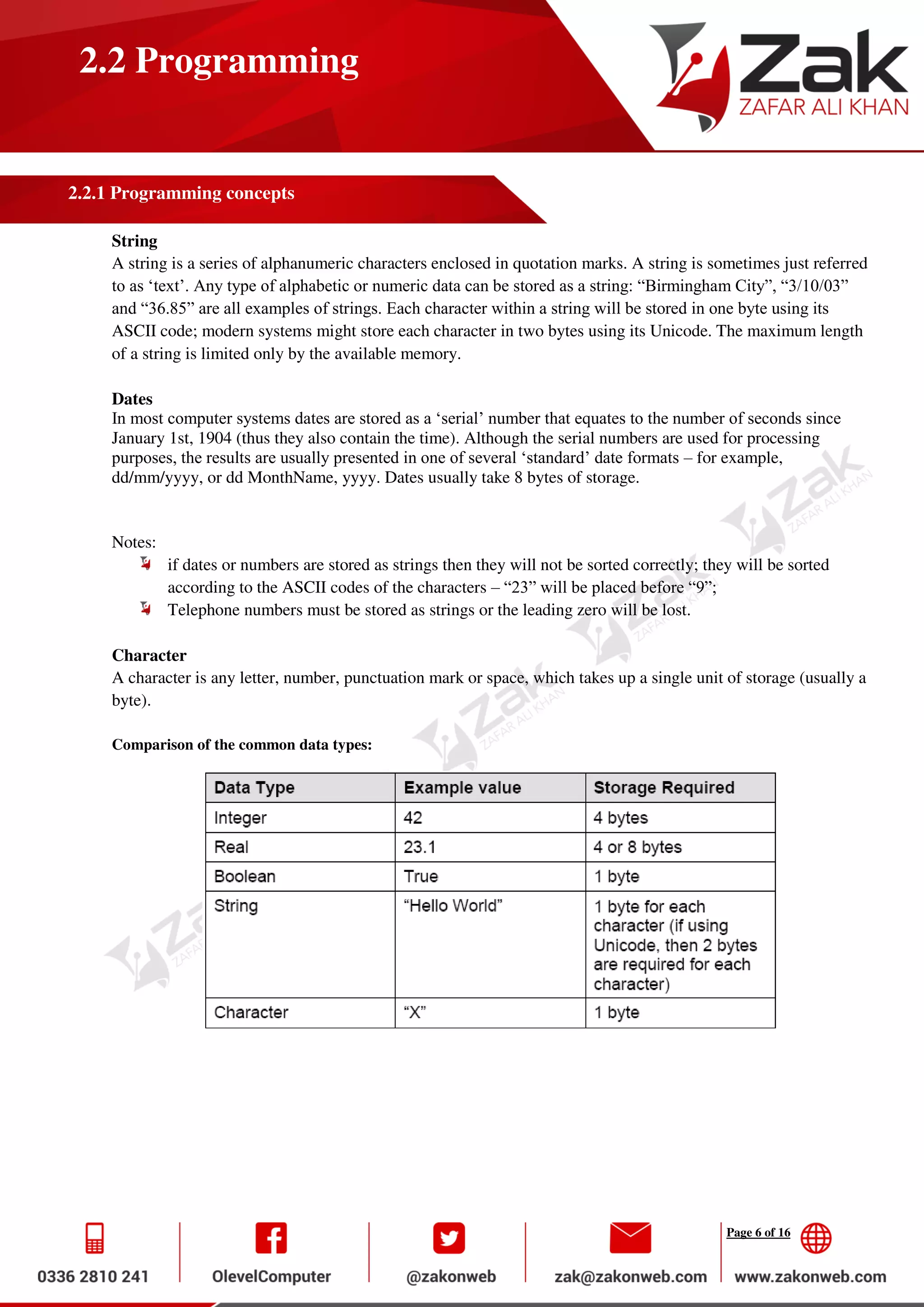 Programming concepts By ZAK | PDF | Programming Languages | Computing
