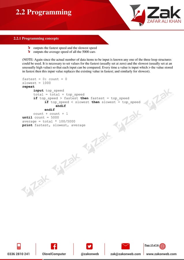Programming concepts By ZAK | PDF | Programming Languages | Computing