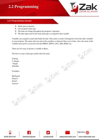 Programming concepts By ZAK | PDF | Programming Languages | Computing