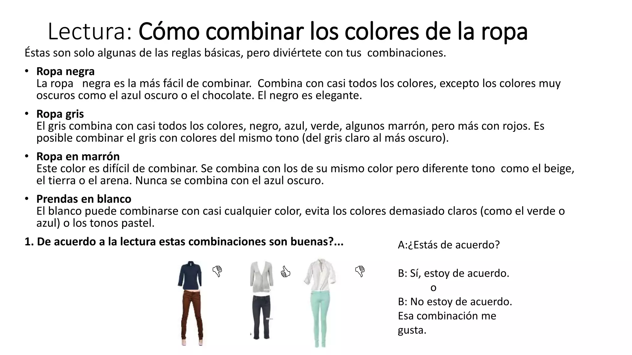 Colores y ropa | PPT