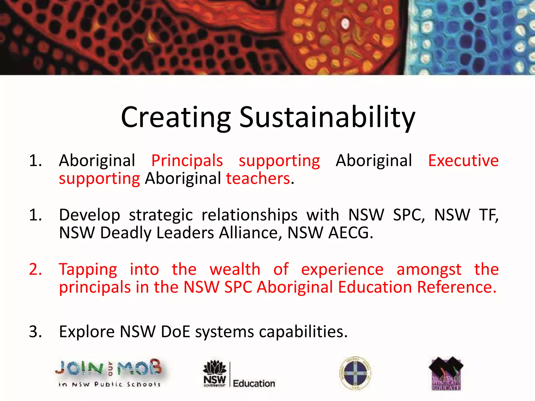 NSW Aboriginal School Leadership Project | PPTX
