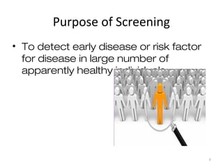 Aims, Objective, Concept of Screening | PPT