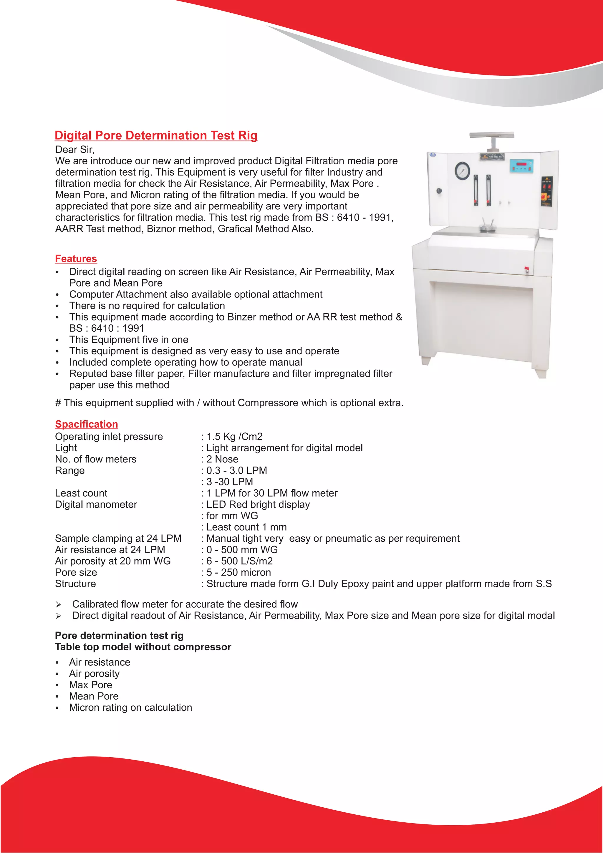 ISO 6410 Media Test Rig | PDF