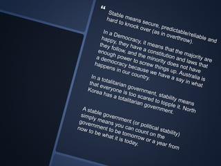 2. Political Stability | PPTX