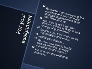 2. Political Stability | PPTX