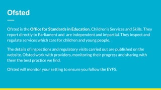 Lesson 2 - Current legislation covering home based child care and the ...