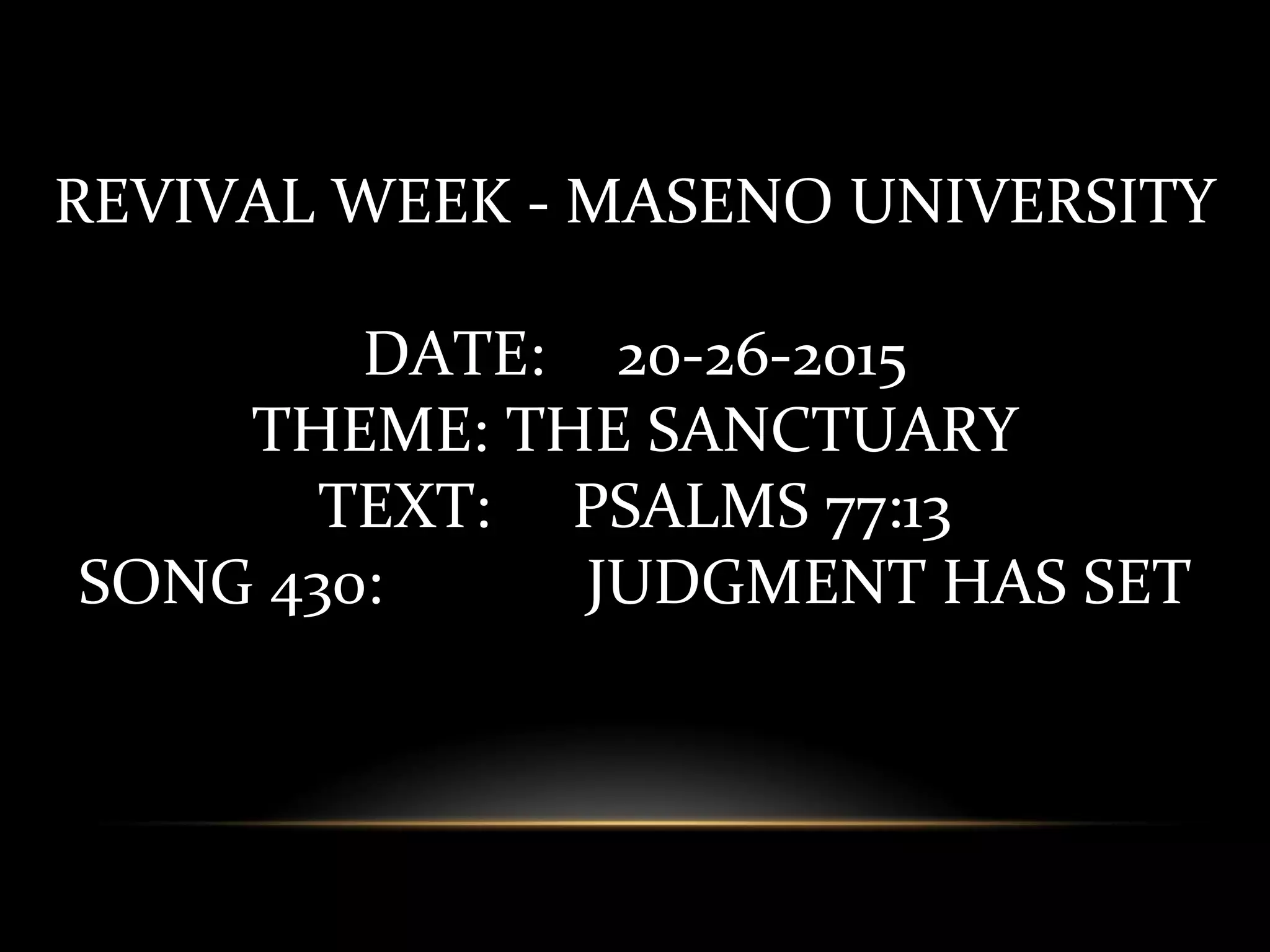 Sanctuary Presentation 2. The Veil and the Sanctuary | PPT