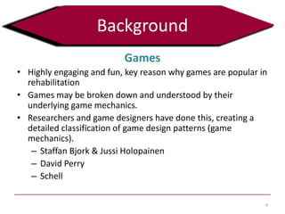 Rehabilitation Game Model for Personalised Exercise (Dominic Holmes ...