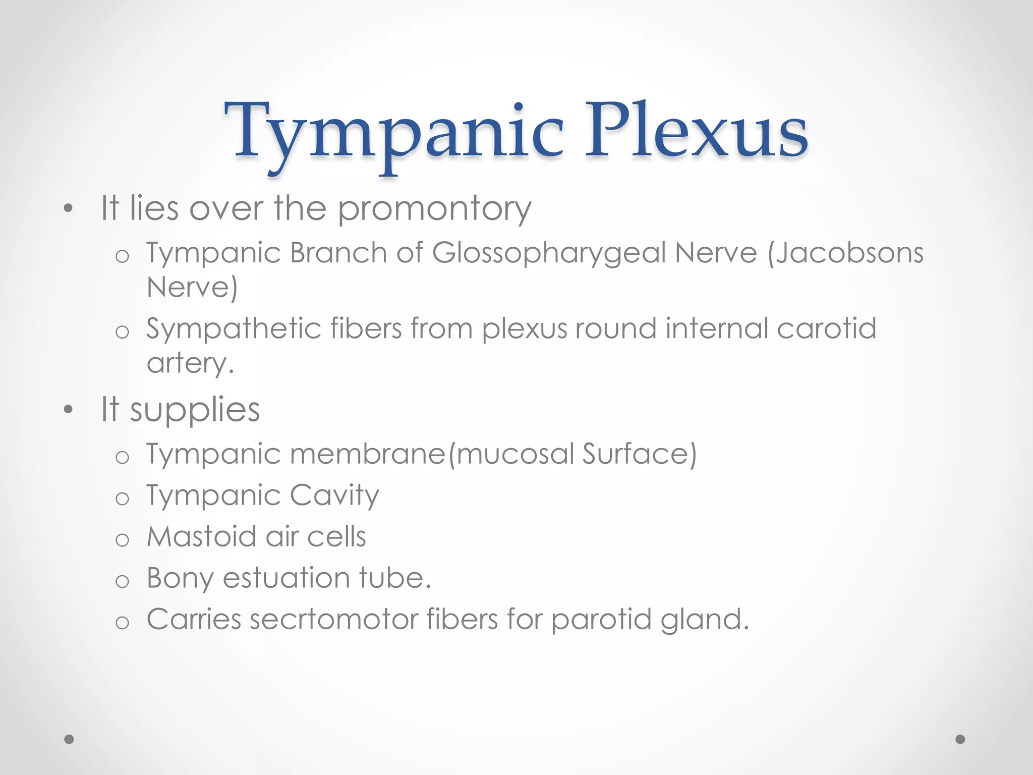 Anatomy of middle ear | PPTX