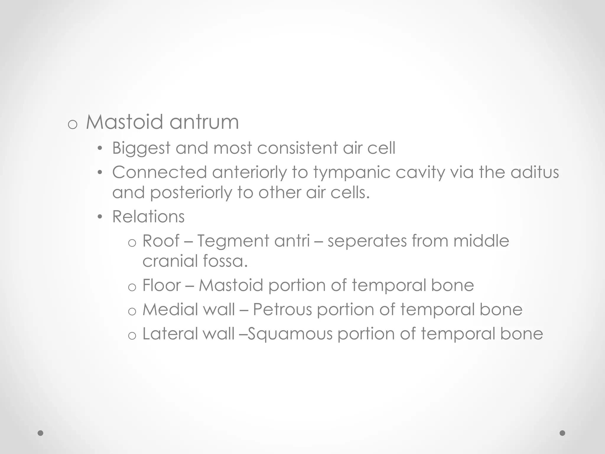 Anatomy of middle ear | PPTX