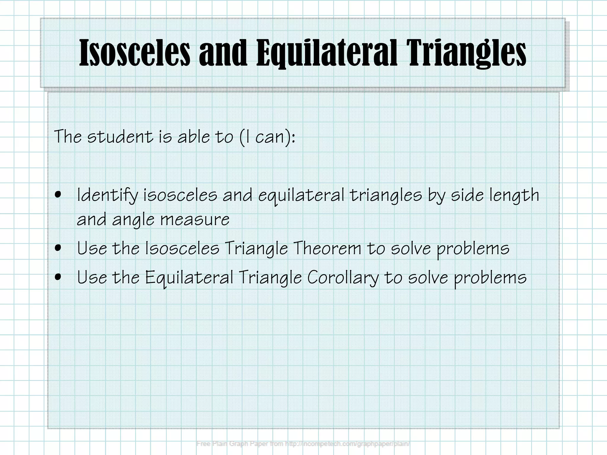 2.5.2 Isosceles and Equilateral Triangles | PDF