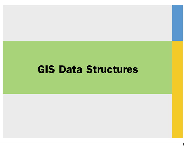 GIS data structure | PDF