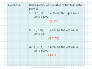 2.5.1 Translations and Reflections | PDF
