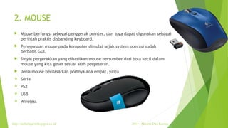 Perangkat Input Komputer | PPT