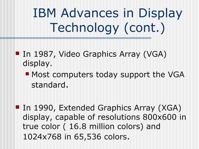monitors,vga and svga | PPT | Free Download