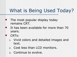 monitors,vga and svga | PPT